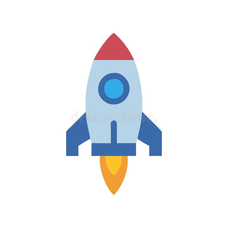 Icon for Rocket Ships and Space Travel Stock Vector - Illustration of ...
