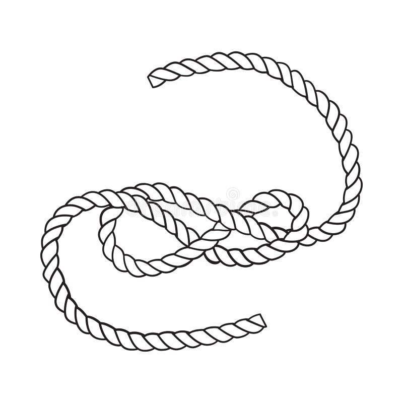 Icon of Rope stock vector. Illustration of rope, navy - 218713553
