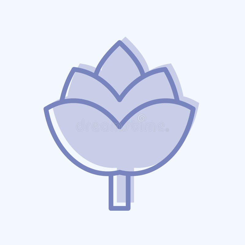 Icon Rose. Suitable for Wedding Symbol. Two Tone Style. Simple Design ...