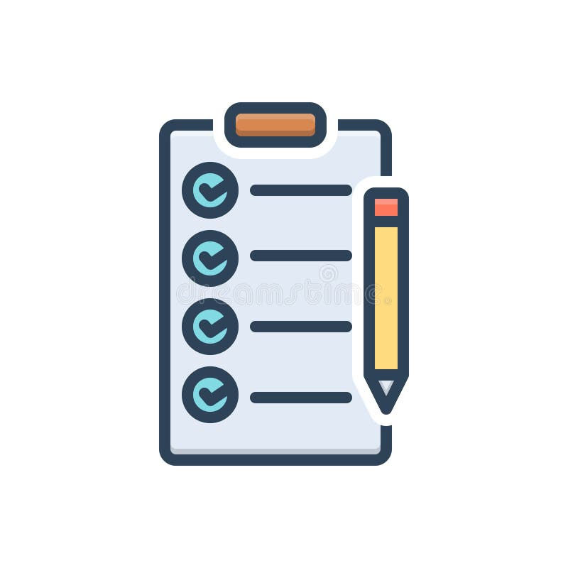 Color Illustration Icon for Rules, Condition and Checklist Stock Vector ...
