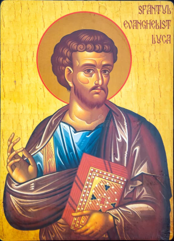 An Icon of the Saint Evangelist Luke Editorial Image - Image of church ...