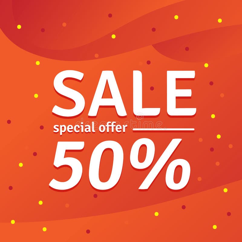 Icon Sale and Special Offer. 50 Off. Vector Illustration. Stock Vector ...