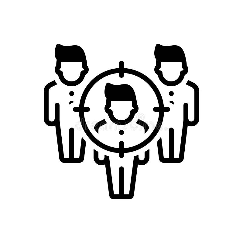 Black Solid Icon for Sampling, Sample and Group Stock Vector ...