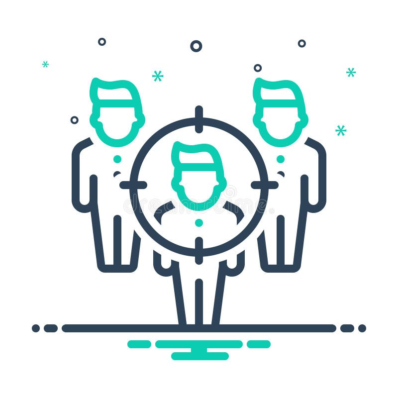 Mix Icon for Sampling, Sample and Target Stock Vector - Illustration of ...