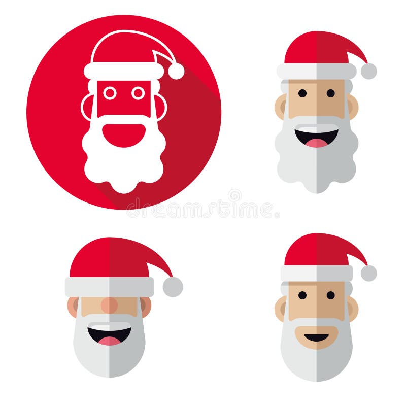 Icon of Santa Claus stock vector. Illustration of icon - 80431351