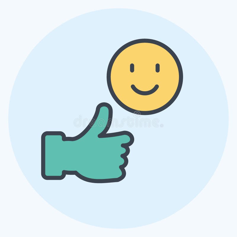 Icon Satisfaction. Suitable for Feedback Symbol. Color Mate Style ...
