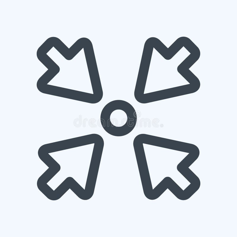 Icon Scale Down - Line Style,Simple Illustration,Editable Stroke Stock ...