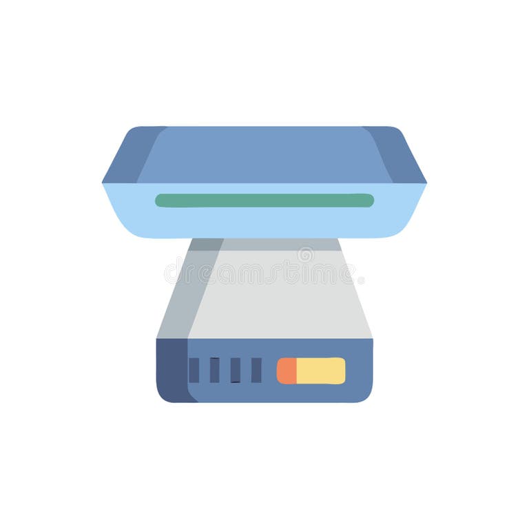 Icon of Scanner for Digitization Solutions Stock Image - Illustration ...
