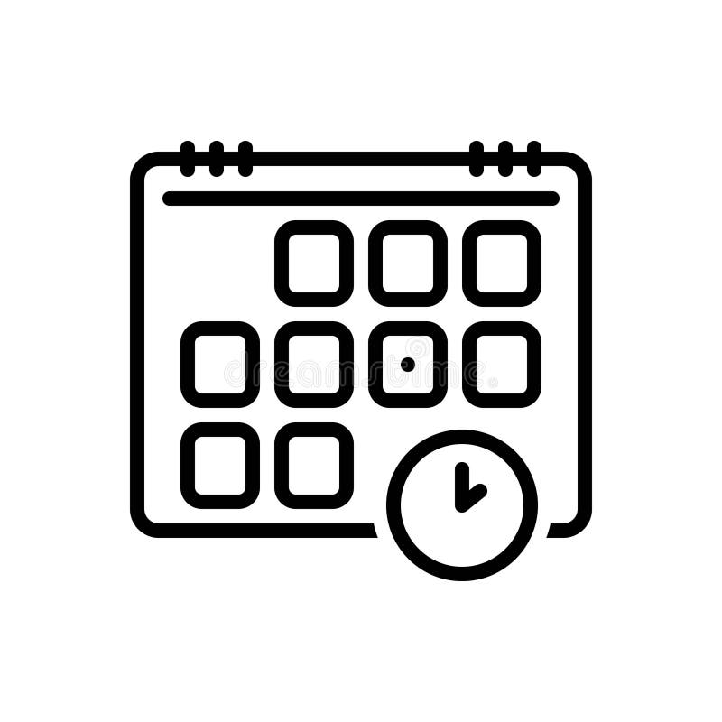 Mix Icon for Schedule, Program and Time Plan Stock Illustration ...