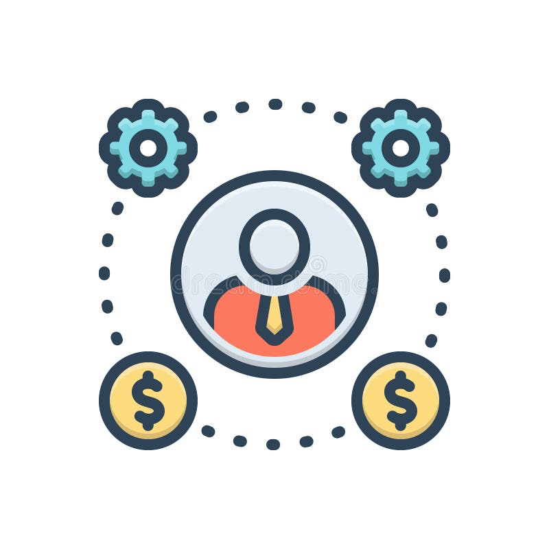 Color Illustration Icon for Scheme, Plan and Tactics Stock Illustration ...