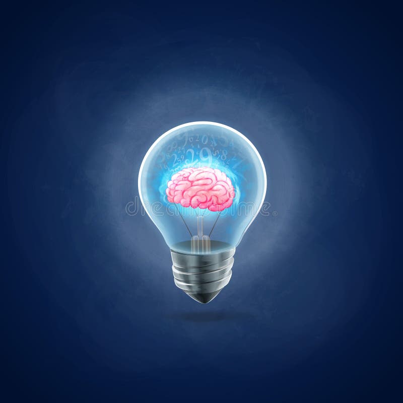 Icon science bulb stock vector. Illustration of energy - 69822135