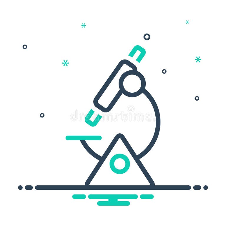 Mix Icon for Science, Imperceptible and Minuscule Stock Vector ...