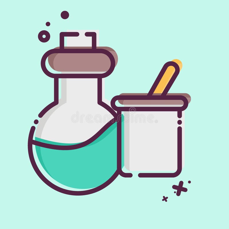 Icon Science Instruments. Related To Biochemistry Symbol. MBE Style ...