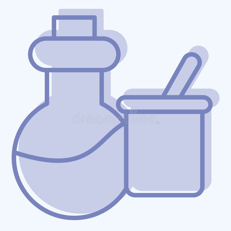 Icon Science Instruments. Related To Biochemistry Symbol. Two Tone ...