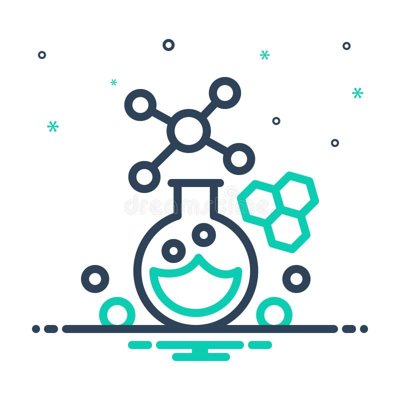 Mix Icon for Scientific, Erudite and Laboratory Stock Vector ...