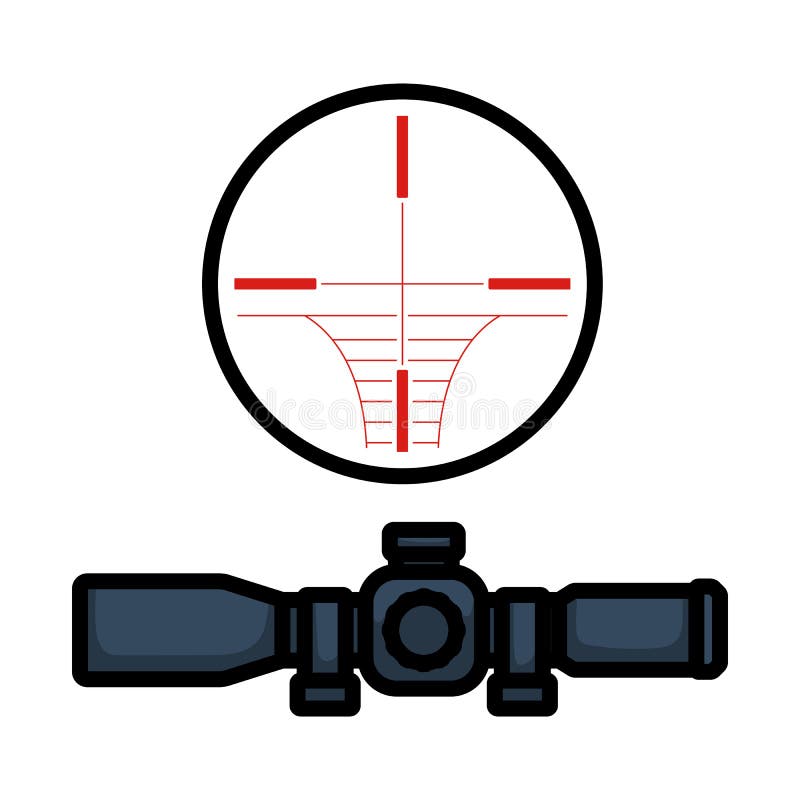 Icon of Scope stock vector. Illustration of hunting - 247269073