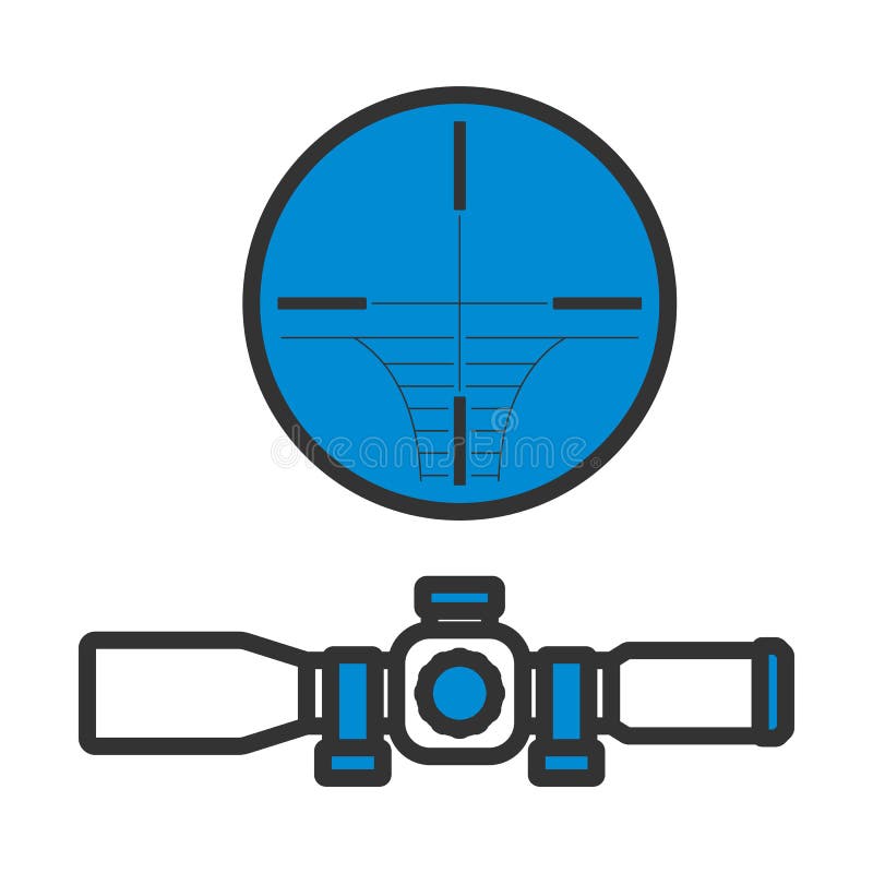 Icon of Scope stock illustration. Illustration of color - 255254895