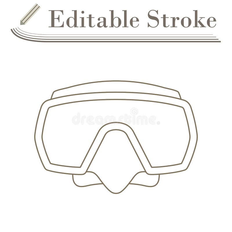 Icon of Scuba Mask stock vector. Illustration of sport - 198033839