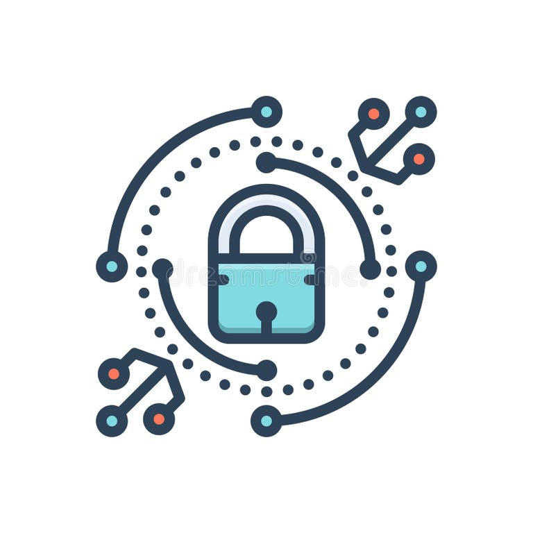 Color Illustration Icon for Secure Connection, Secure and Technology ...