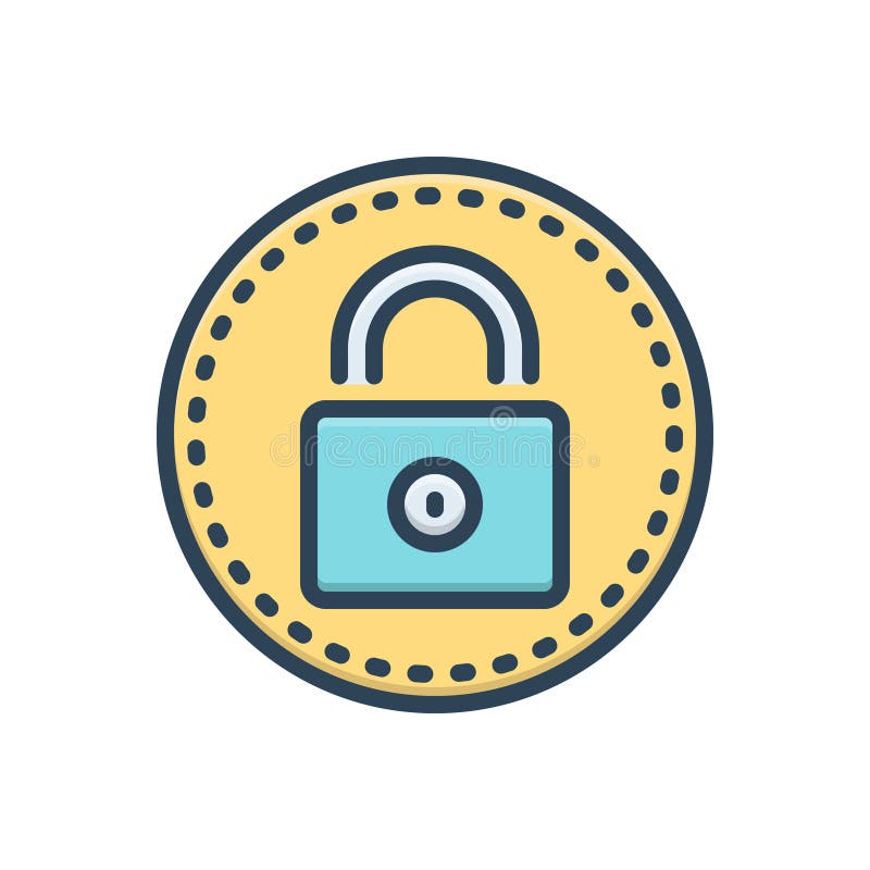 Color Illustration Icon for Security, Secret and Secure Stock ...