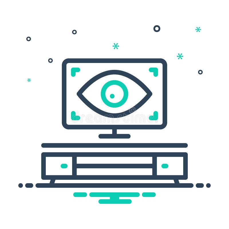 Mix Icon for Seeing, View and Monitor Stock Illustration - Illustration ...