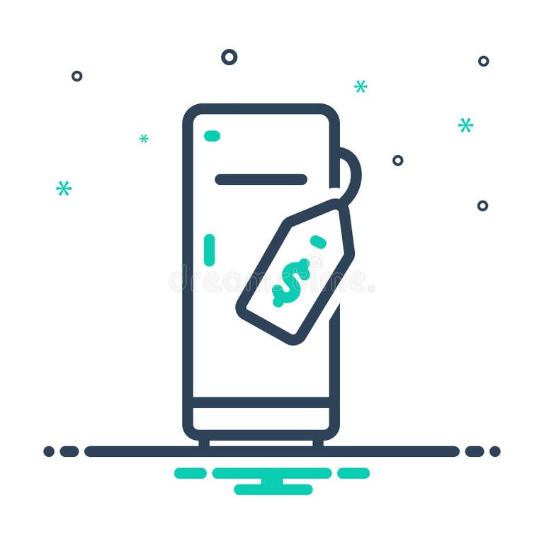 Mix Icon for Sells, Vend and Sell Out Stock Vector - Illustration of ...