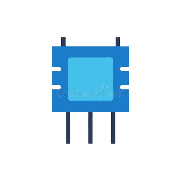 Icon of Semiconductor for Circuit Design Stock Photo - Illustration of ...