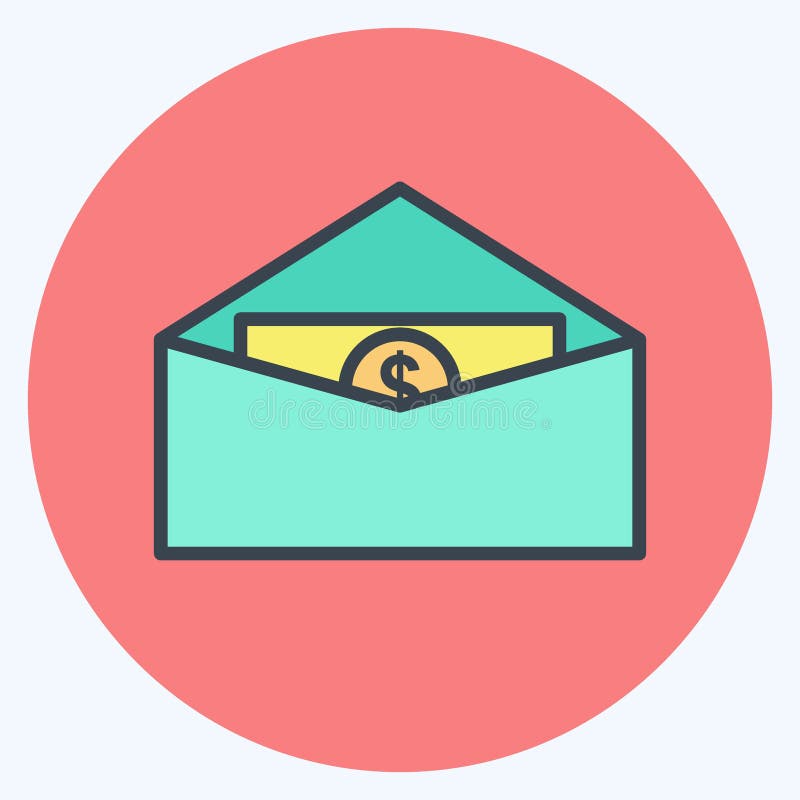 Icon Send Money. Suitable for Digital Web Symbol. Color Mate Style ...