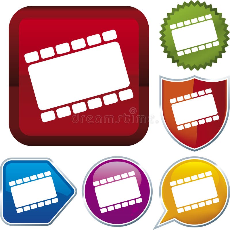Icon series: film (vector) stock vector. Illustration of design - 4062442
