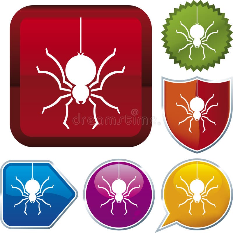 Spider stock vector. Illustration of poisonous, cruel - 2405113