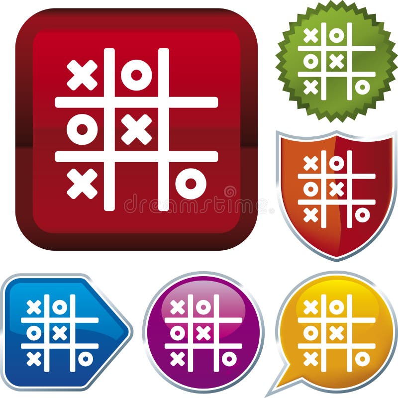 Icon Series: Three in a Row Stock Vector - Illustration of design, blue ...