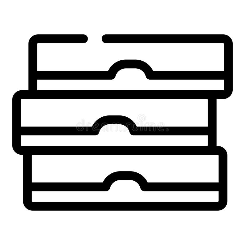 Icon of Server Rack Storing Digital Information Online Stock ...