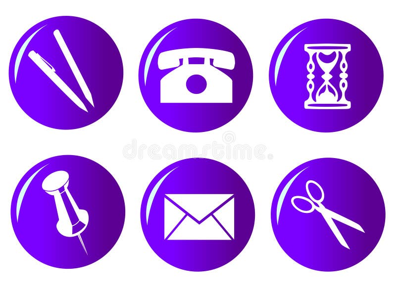 Icon set 104 stock illustration. Illustration of template - 539085