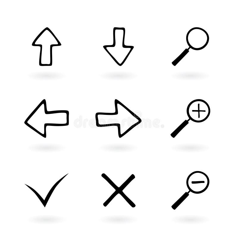 Drawing Tool Icon Set stock vector. Illustration of computer - 26033908