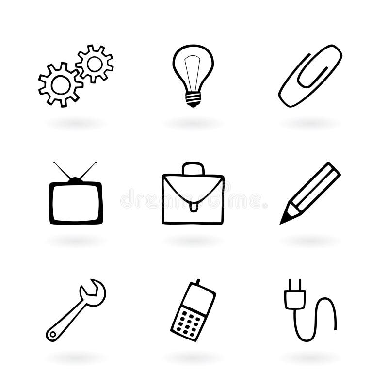 Engineering and Manufacturing Vector Icon Set in Thin Line Style Stock ... Engineering and Manufacturing Vector Icon Set in Thin Line Style Stock ...