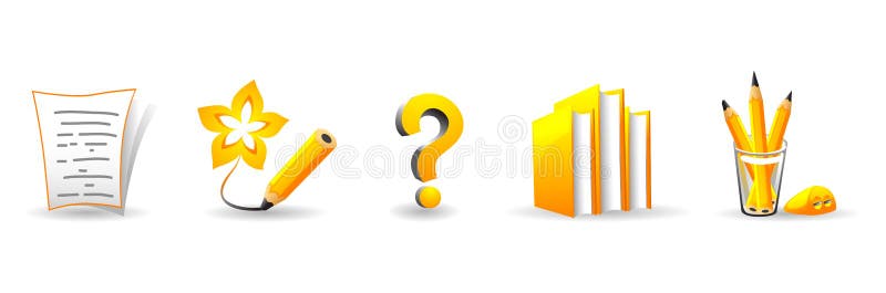 PDF books stacks icons stock vector. Illustration of graphics - 38763758