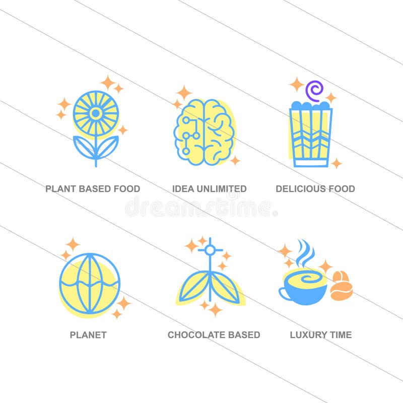 Unique Icons for Elegant Concepts Stock Vector - Illustration of icons ...