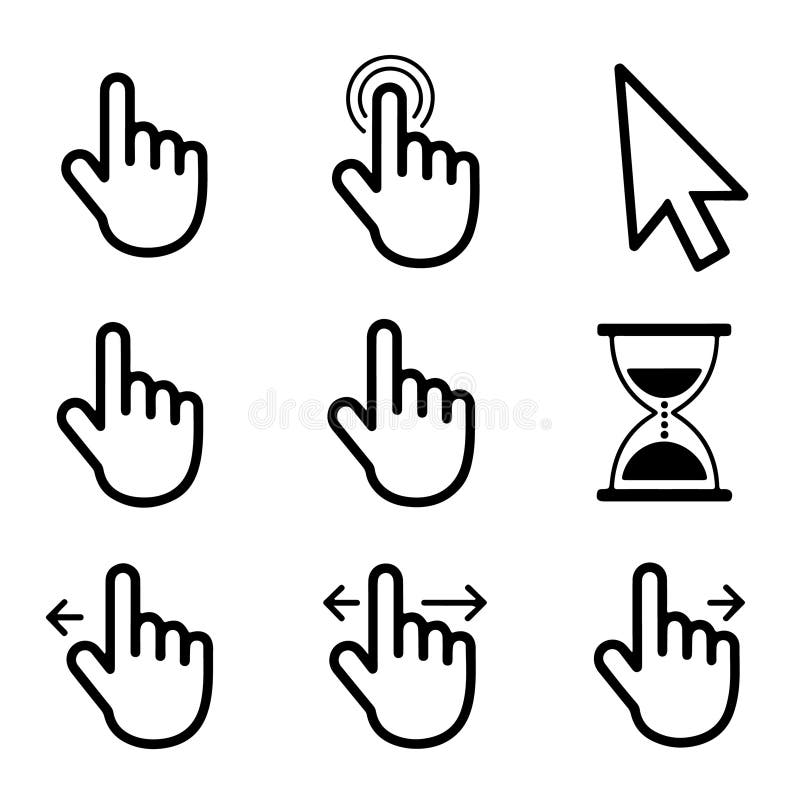 Hand Pointer Icons Stock Illustrations – 16,848 Hand Pointer Icons Stock Illustrations, Vectors ...
