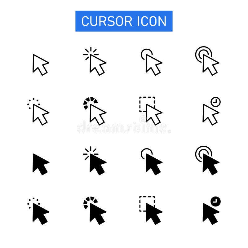 Double Arrow Cursor Stock Illustrations – 1,362 Double Arrow Cursor ...