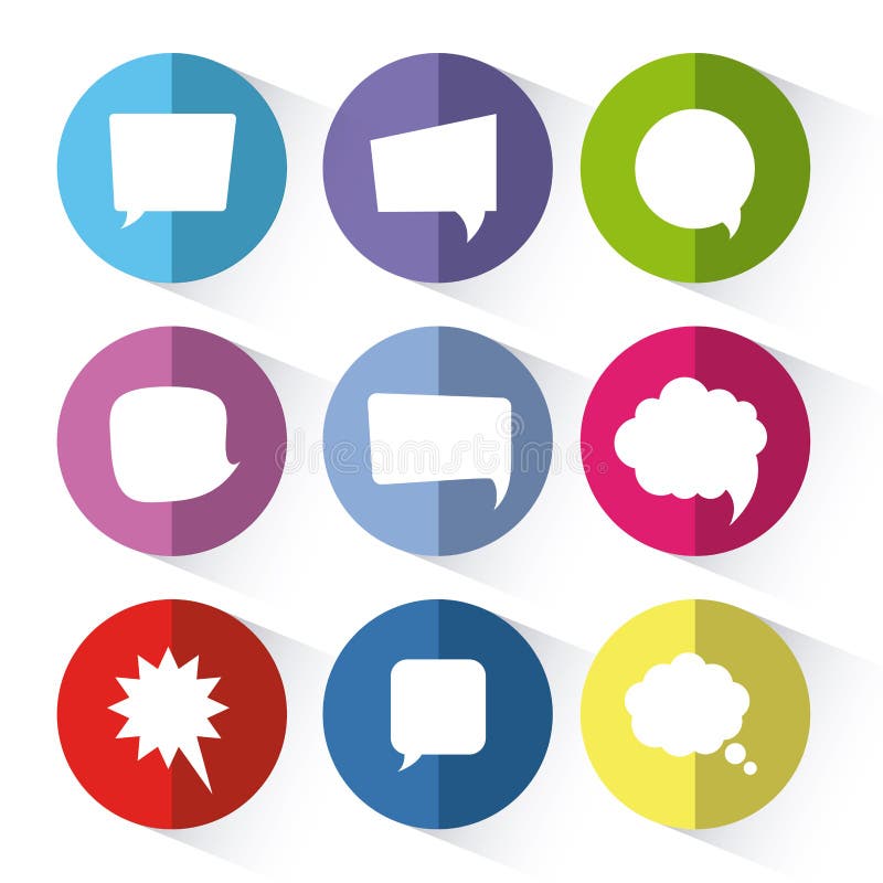 Speech bubbles design stock vector. Illustration of abstract - 110282413