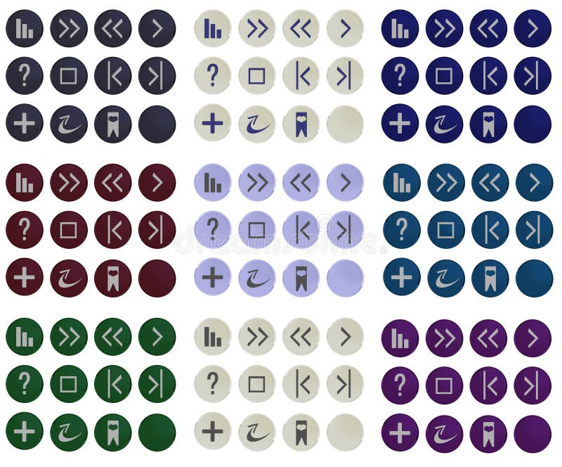 Icon set. Elements for web stock illustration. Illustration of design ...