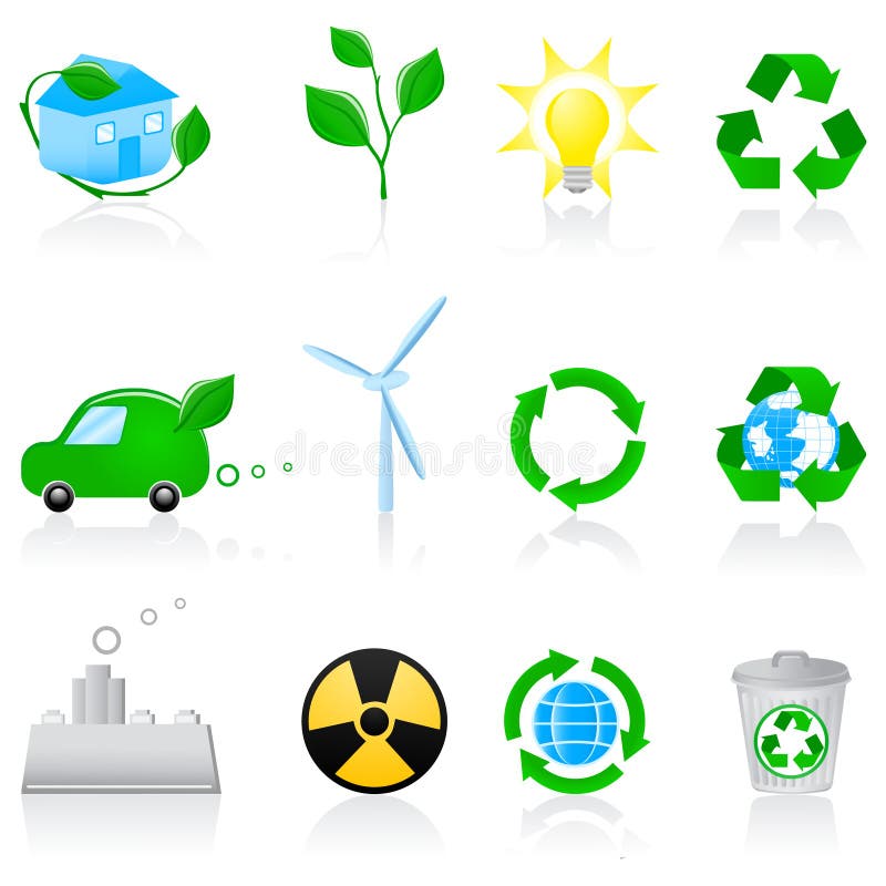Icon set Environment stock vector. Illustration of icons - 5397391