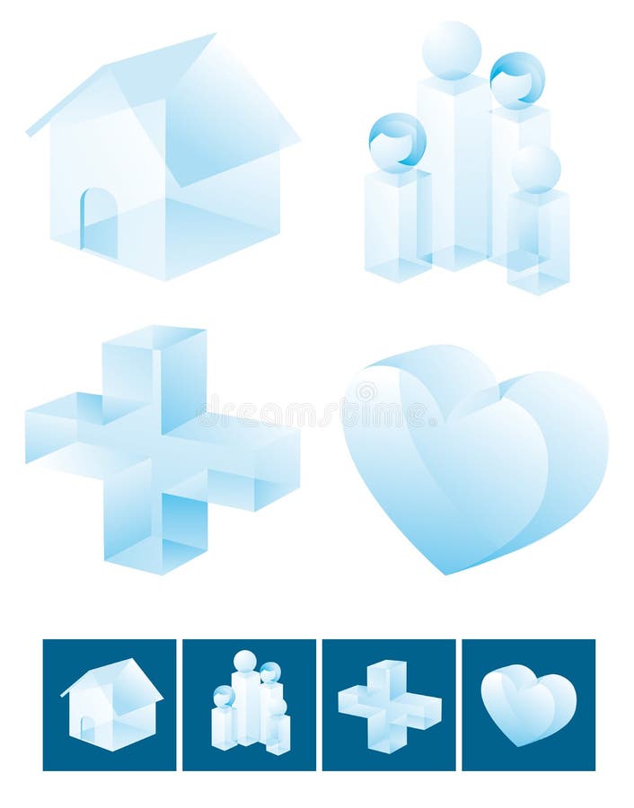 Icon set / Family values stock illustration. Illustration of family ...