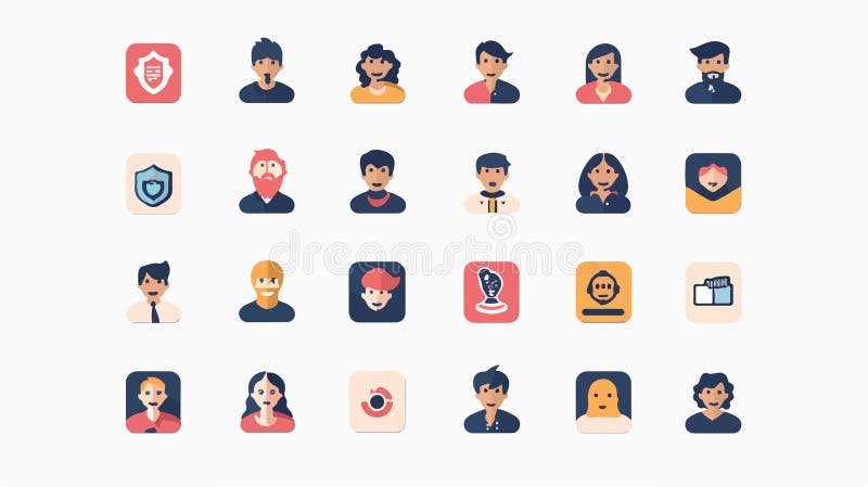 Identity Icon Set: Visual Representation of Identity Concepts for ...