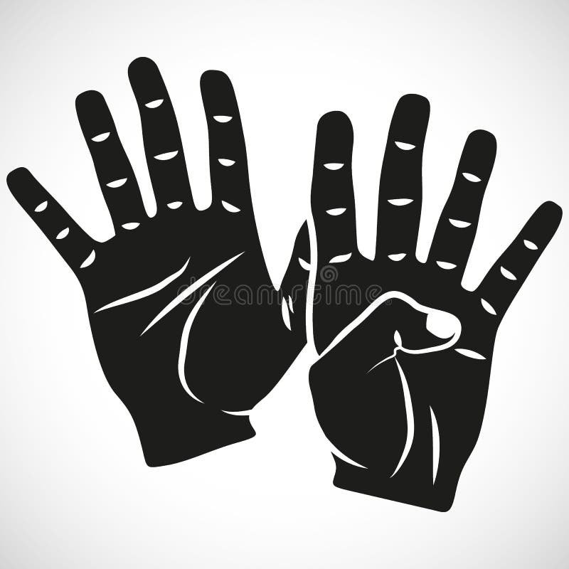 Icon Set Hand Nine stock vector. Illustration of pictogram - 78859593