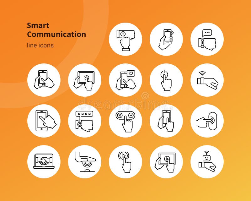 Communication Device Icon Set.Vector Illustration Stock Vector ...