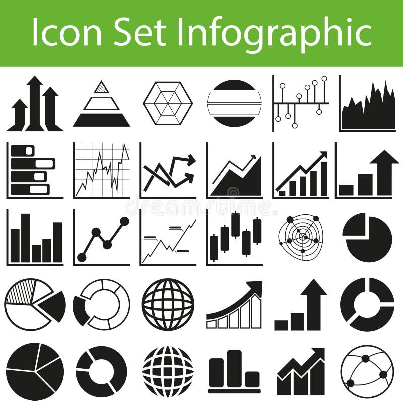 Icon Set Infographic stock vector. Illustration of earnings - 55829777