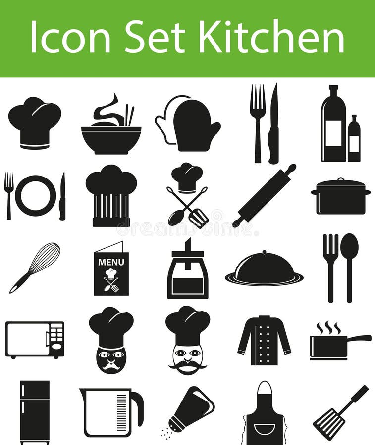 Kitchen Set Icon Stock Illustrations – 195,975 Kitchen Set Icon Stock ...