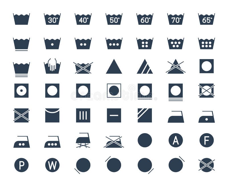 Laundry Care Icons Stock Illustrations – 3,254 Laundry Care Icons Stock ...