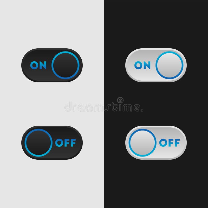 Set of colored web button stock vector. Illustration of gradient - 28427448